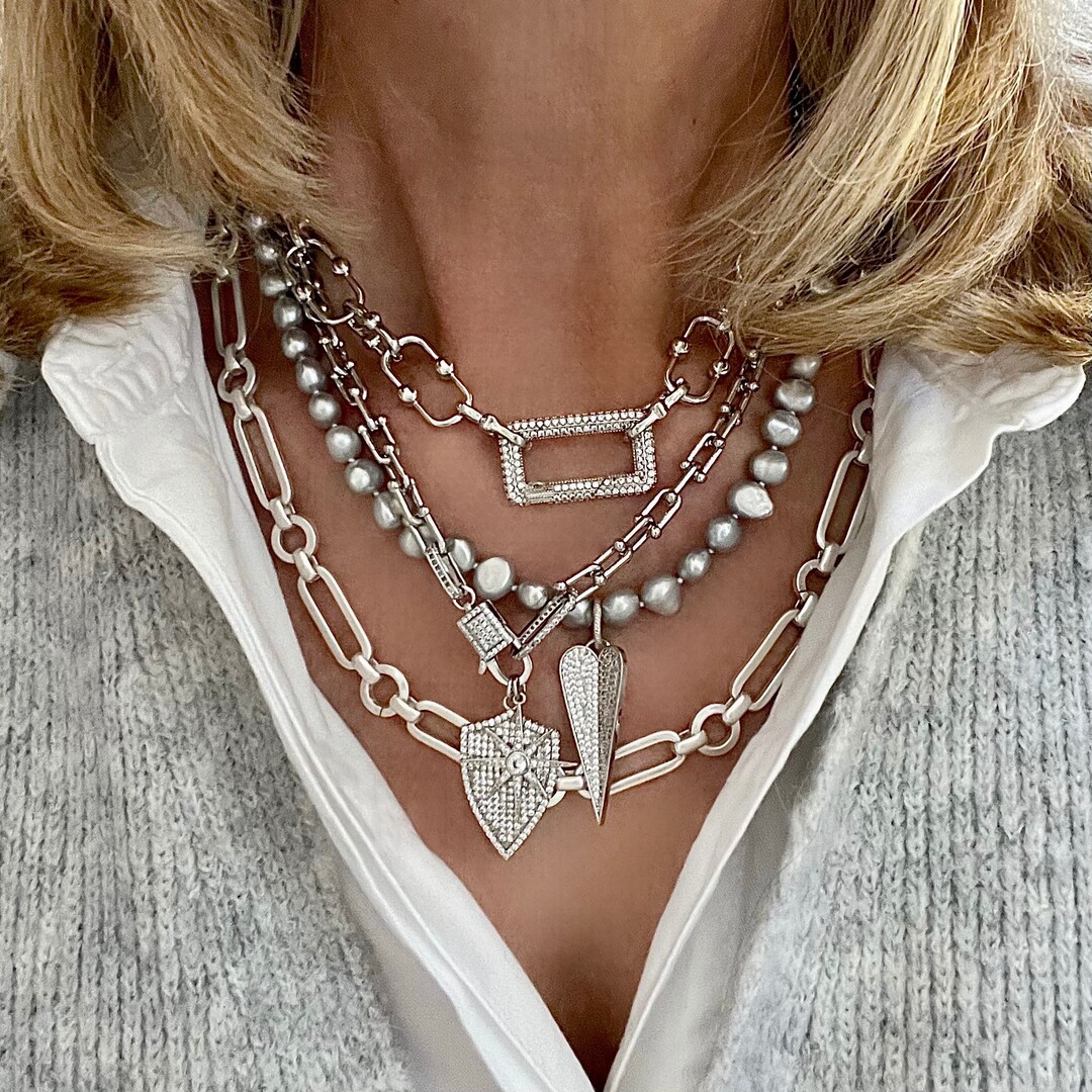 Silver Lining Playbook//more Silver Themed Layering Necklaces//choose ...