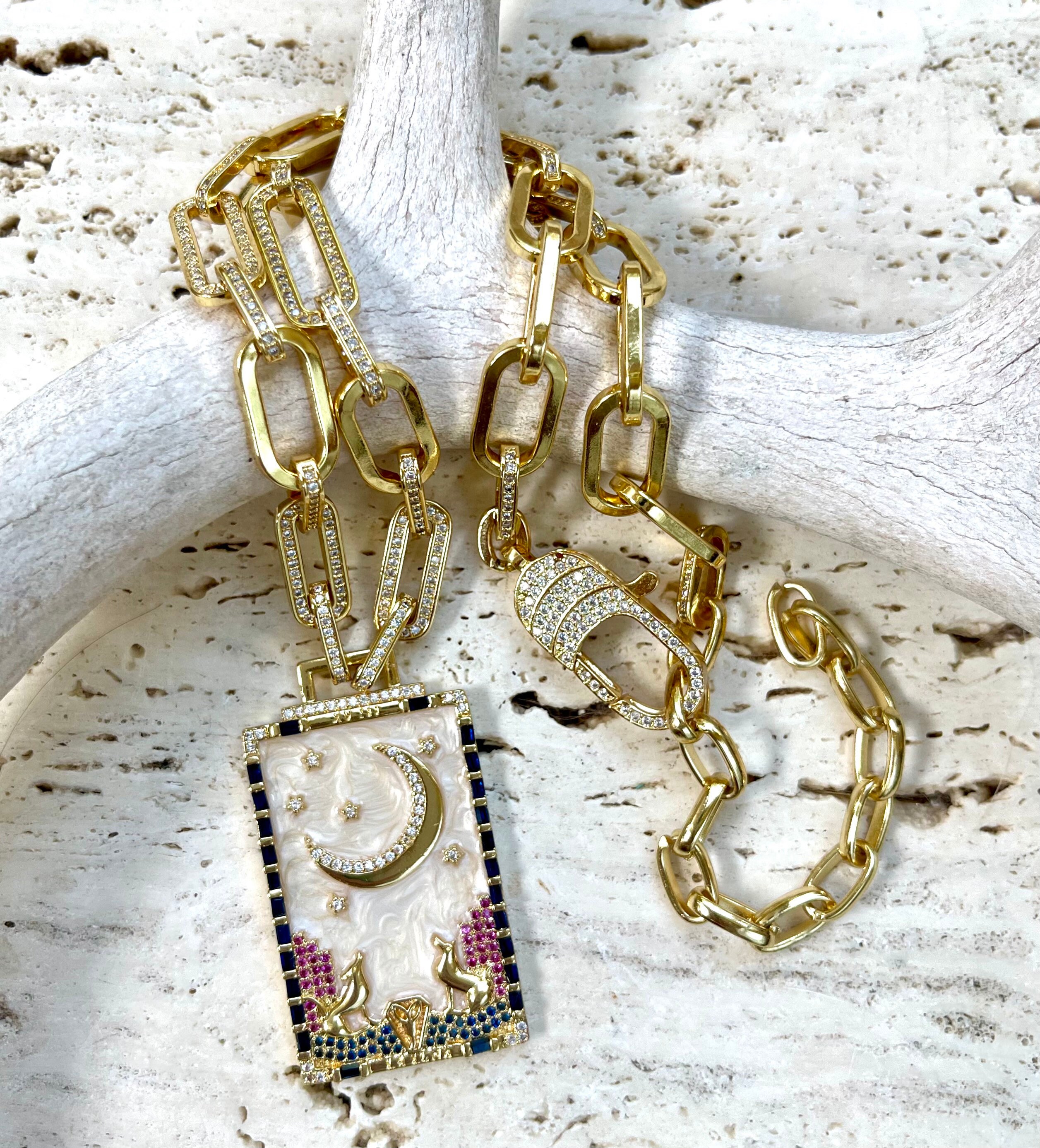 Midnight in the Garden//layering chain necklaces each sold | Etsy