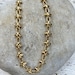 Spiked Punch//gold Filled Spiked Chain Link Necklace//adjustable Length ...