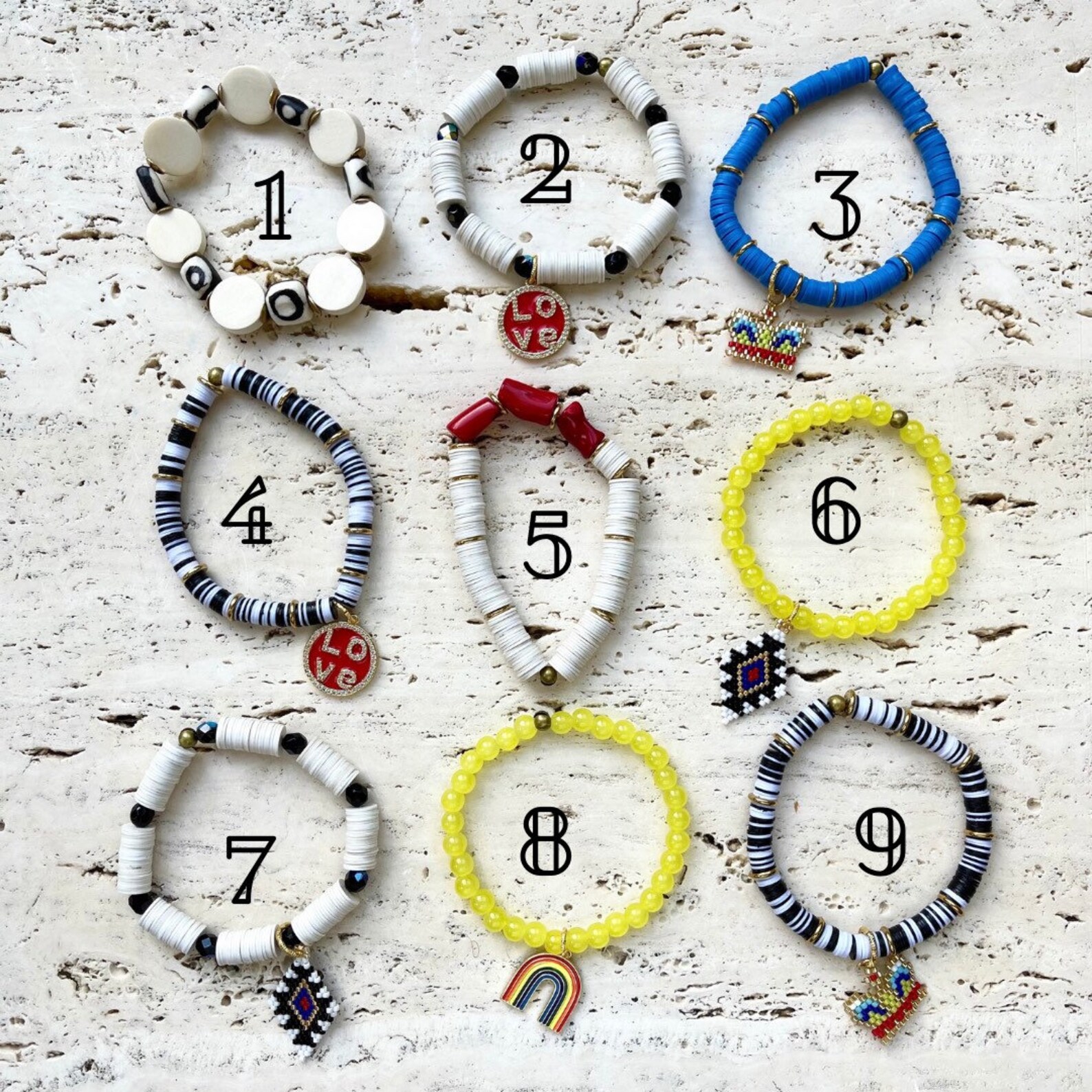 Love Stack//beaded Bracelets Each Sold Separately With Miyuki - Etsy