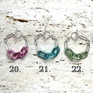 Icing on the Cake//acrylic With Gold Plated Link Bracelets//toggle ...