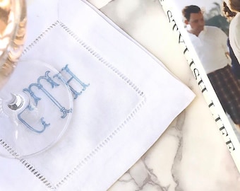 Linen Cocktail Napkin Vintage Bikinis Printed Cocktail Napkin Summer ...