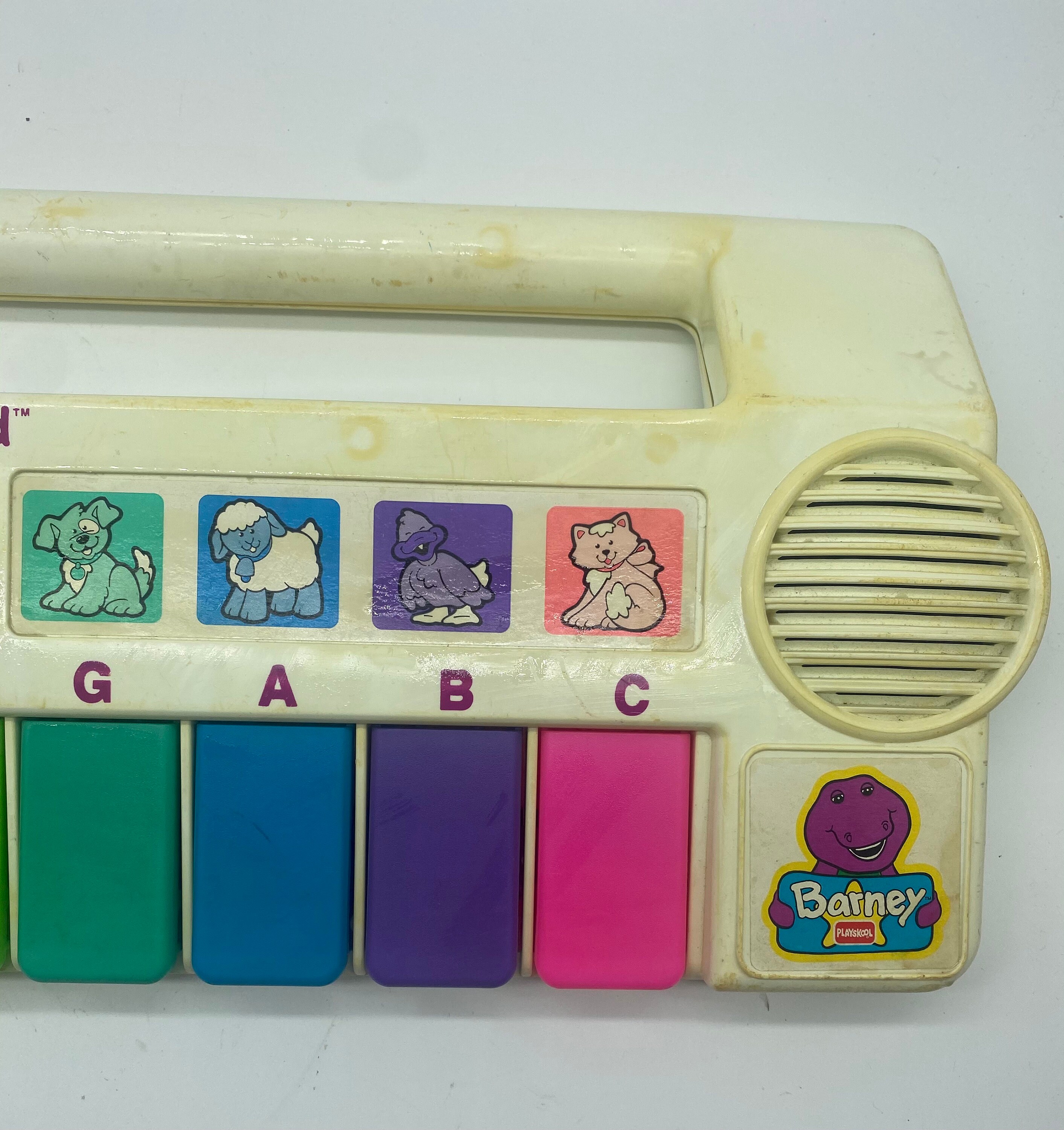 VINTAGE Rare 1990 Playskool Barney' Animal Keyboard - Etsy