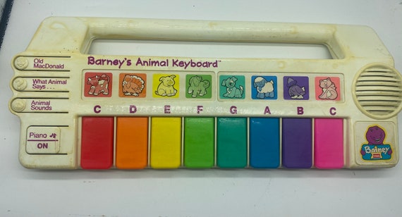 VINTAGE Rare 1990 Playskool Barney' Animal Keyboard | Etsy