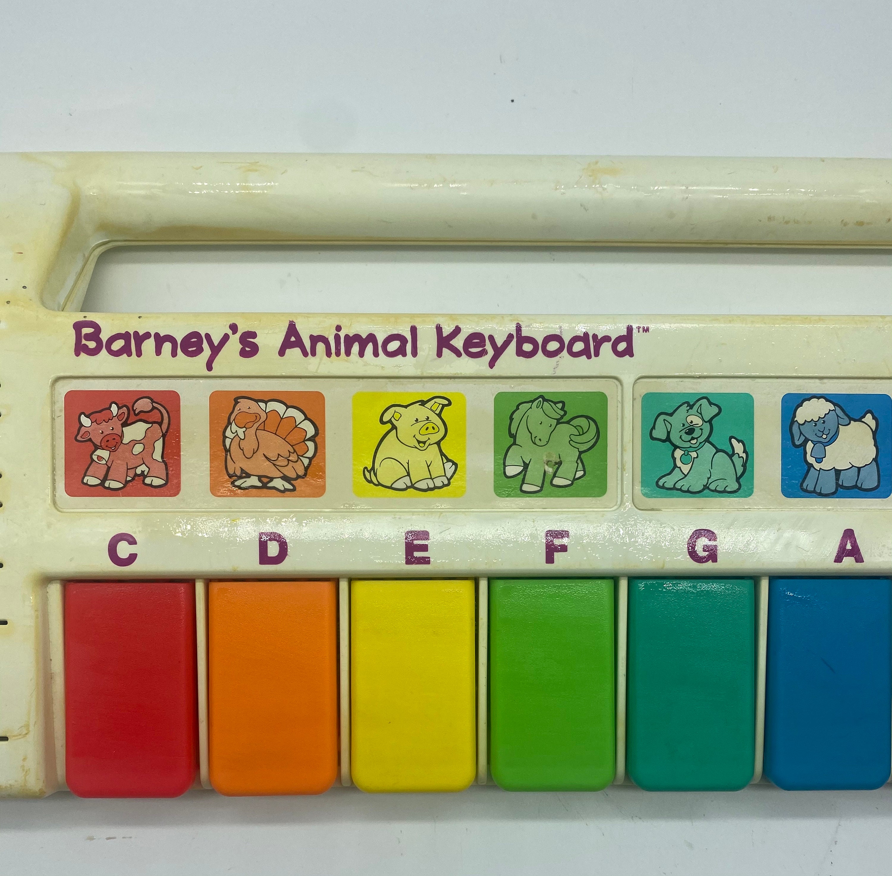 VINTAGE Rare 1990 Playskool Barney' Animal Keyboard - Etsy