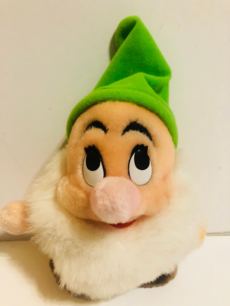Vintage Disney Store Snow White Happy Dwarf 7 Plush Etsy