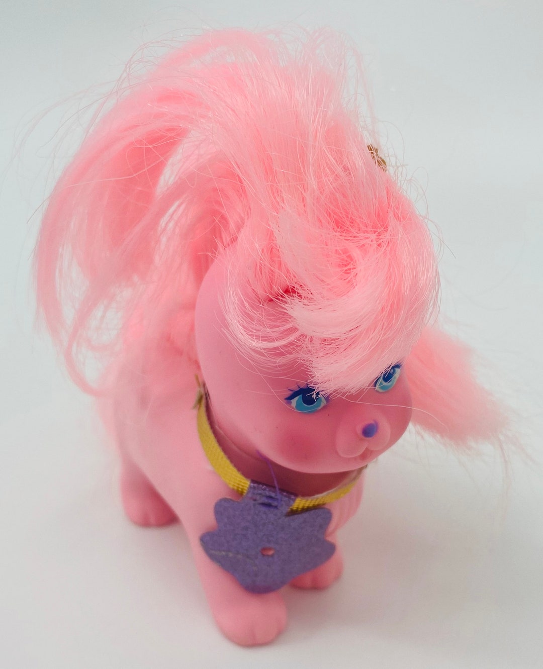 Vintage 1980s Lady Lovely Locks Doll SILKY PUP Pink Dog - Etsy