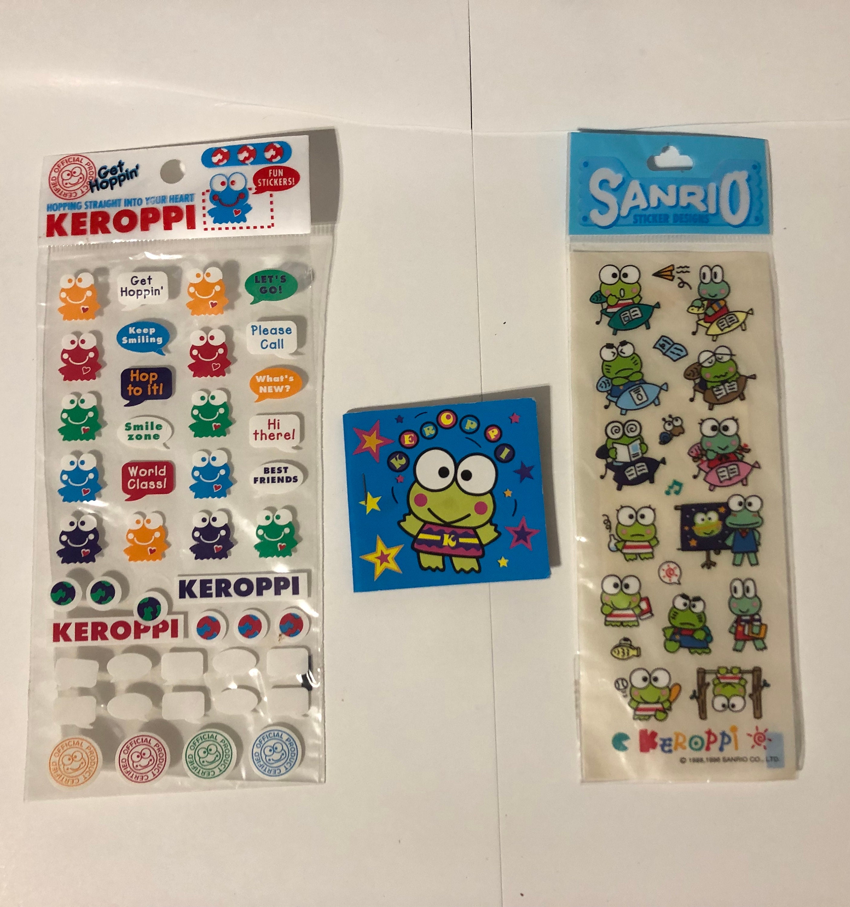 Lot of Kero Kero Keroppi Stickers Vintage New 1996 90s Sanrio | Etsy UK