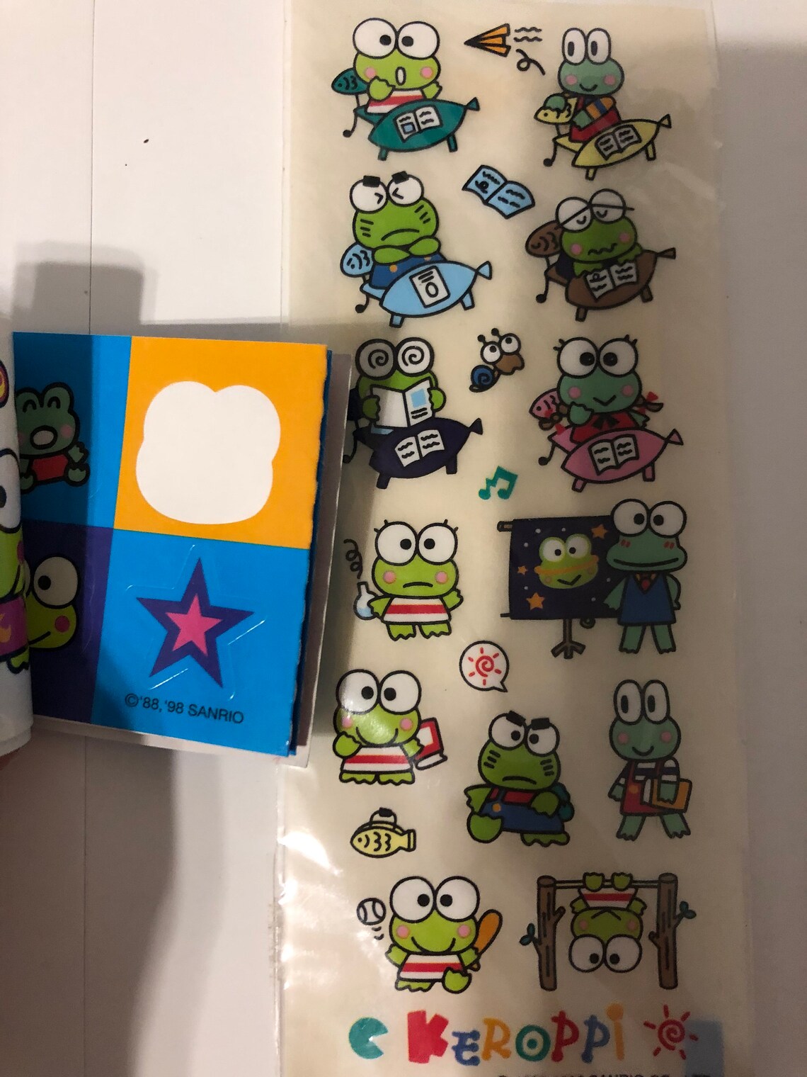 Lot of Kero Kero Keroppi Stickers Vintage New 1996 90s Sanrio | Etsy UK
