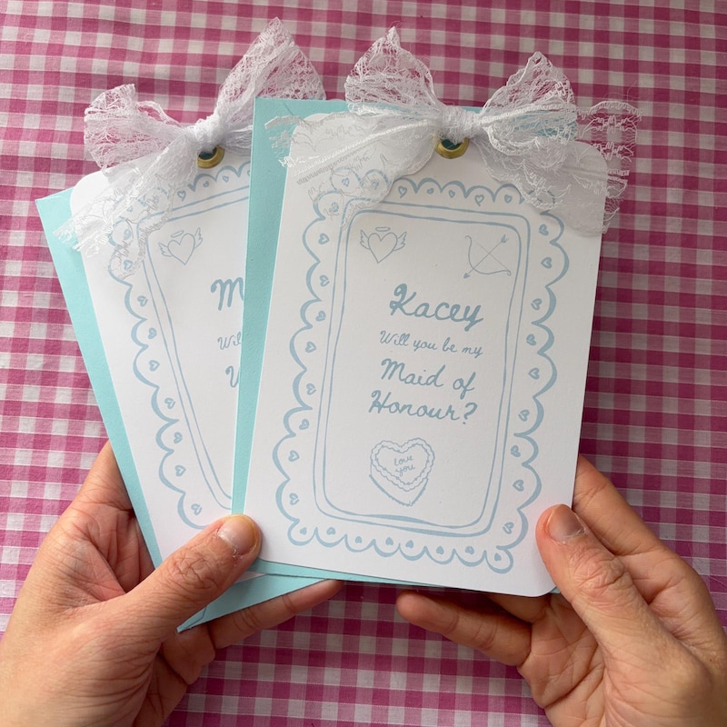Lace Proposal Cards - Etsy UK