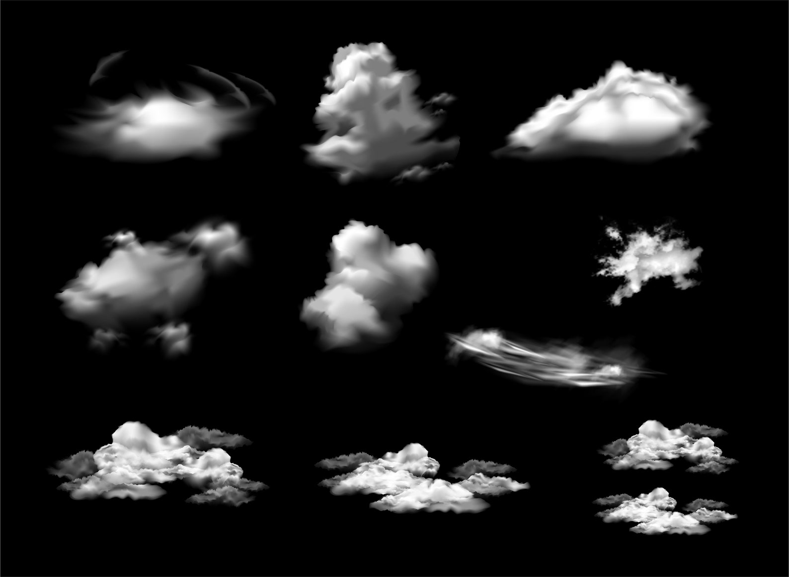 74 Clouds Photo Overlays Clouds Overlays PNG Clipart Clouds - Etsy