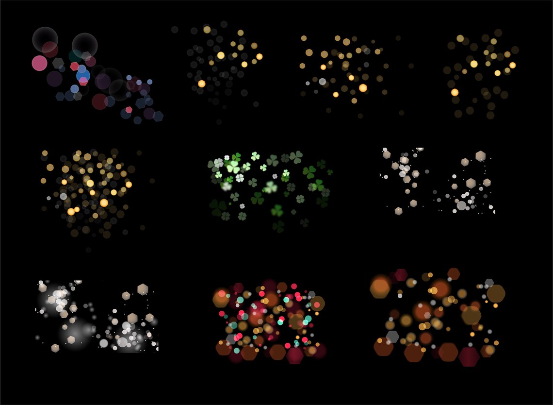 21 Bokeh Photo Overlays Gold Bokeh Overlays PNG Clipart | Etsy