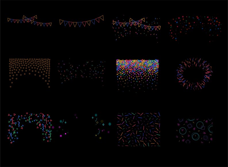 66 Neon Photo Overlays Neon Effect Photo Overlays | Etsy