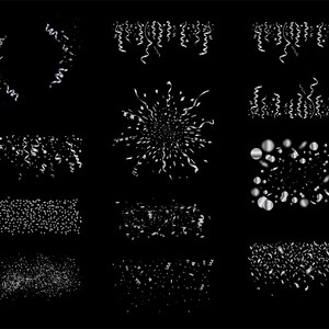 58 Silver Confetti Photo Overlays, Metallic Confetti Overlays PNG ...