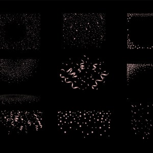 63 Rose Gold Confetti Overlays PNG Clipart, Photo Overlay, Metallic ...