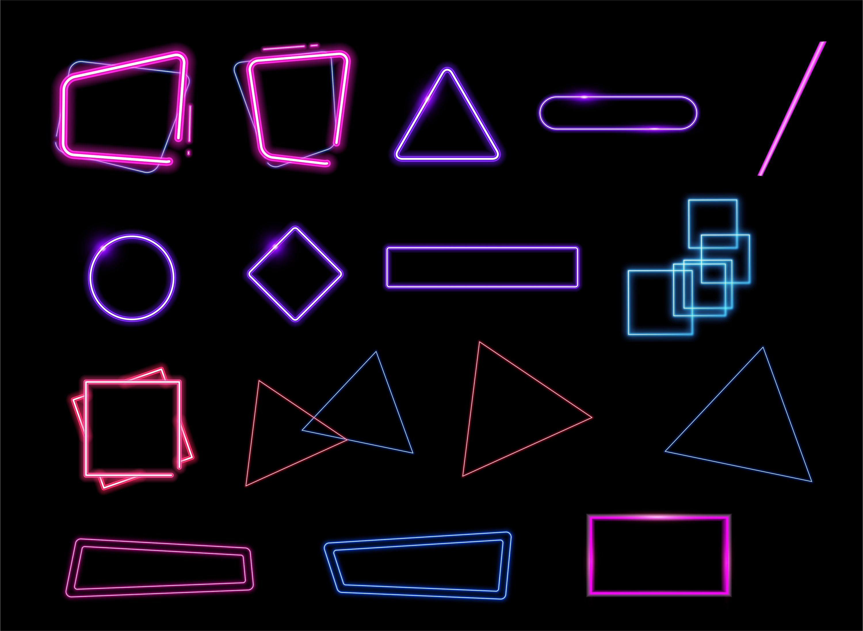 66 Neon Photo Overlays Neon Effect Photo Overlays | Etsy