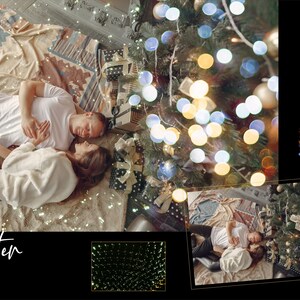 51 Christmas Tree Lights Overlays, Sparkling Tree, Photoshop New Year ...