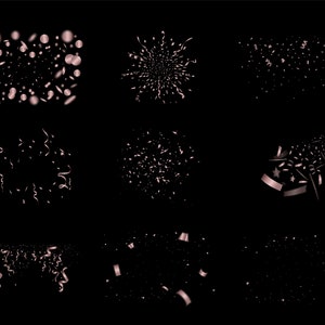 63 Rose Gold Confetti Overlays PNG Clipart, Photo Overlay, Metallic ...