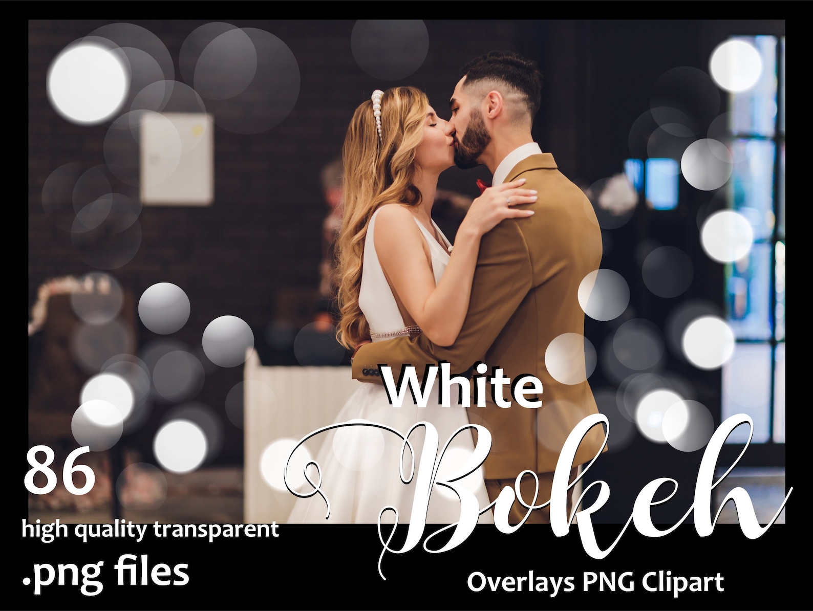 86 White Bokeh Photo Overlays Light Bokeh Overlays PNG | Etsy