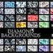 35 JPEG Diamond Backgrounds, Diamond Paper, Jewels Scrapbook Paper ...