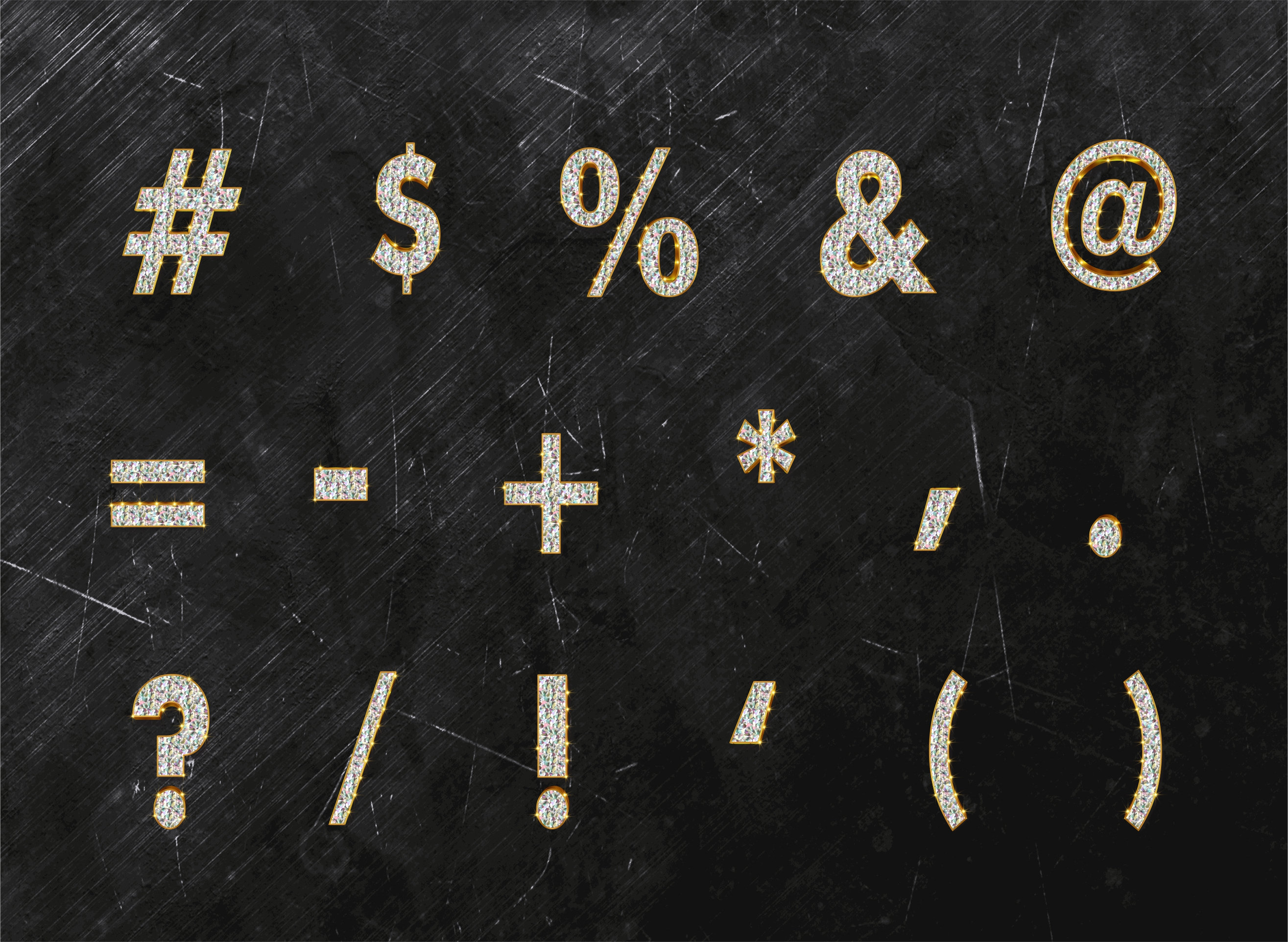 Diamond Alphabet Clipart Diamond in Gold Alphabet PNG Files - Etsy UK