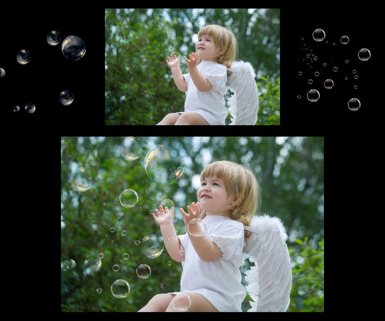 Soap Bubble Overlays. Realistic Bubble Photoshop Overlay - Etsy
