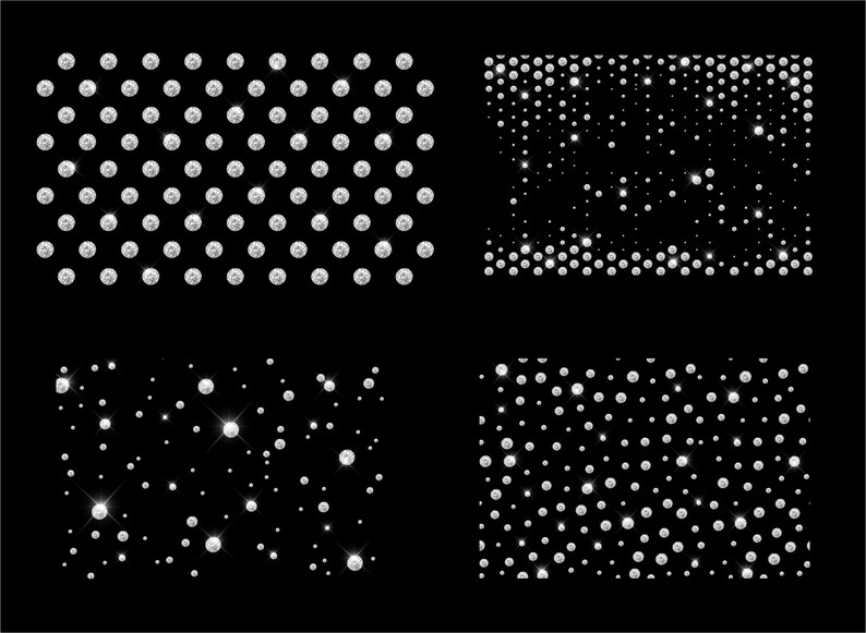 21 Glam Diamond Confetti Overlays, Diamond Clipart, Jewels Overlays PNG ...