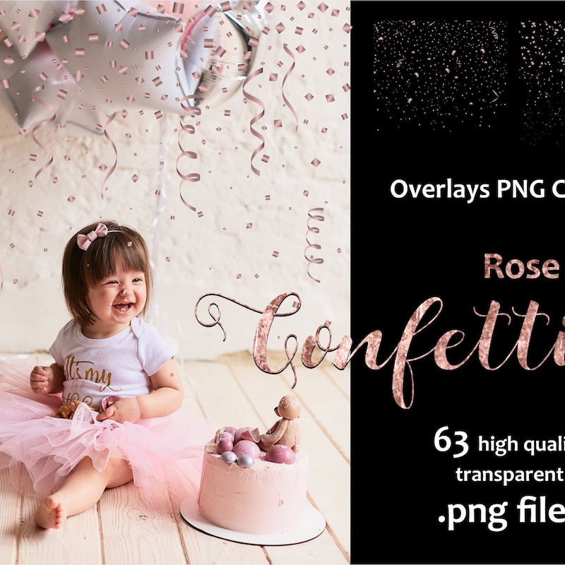 Rose Gold Confetti - Etsy