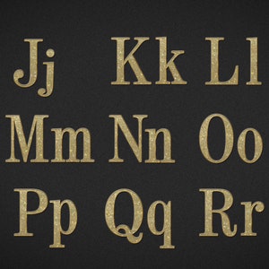 Sparkling Gold Alphabet Clipart. Luxury Letters Numbers With Colored ...