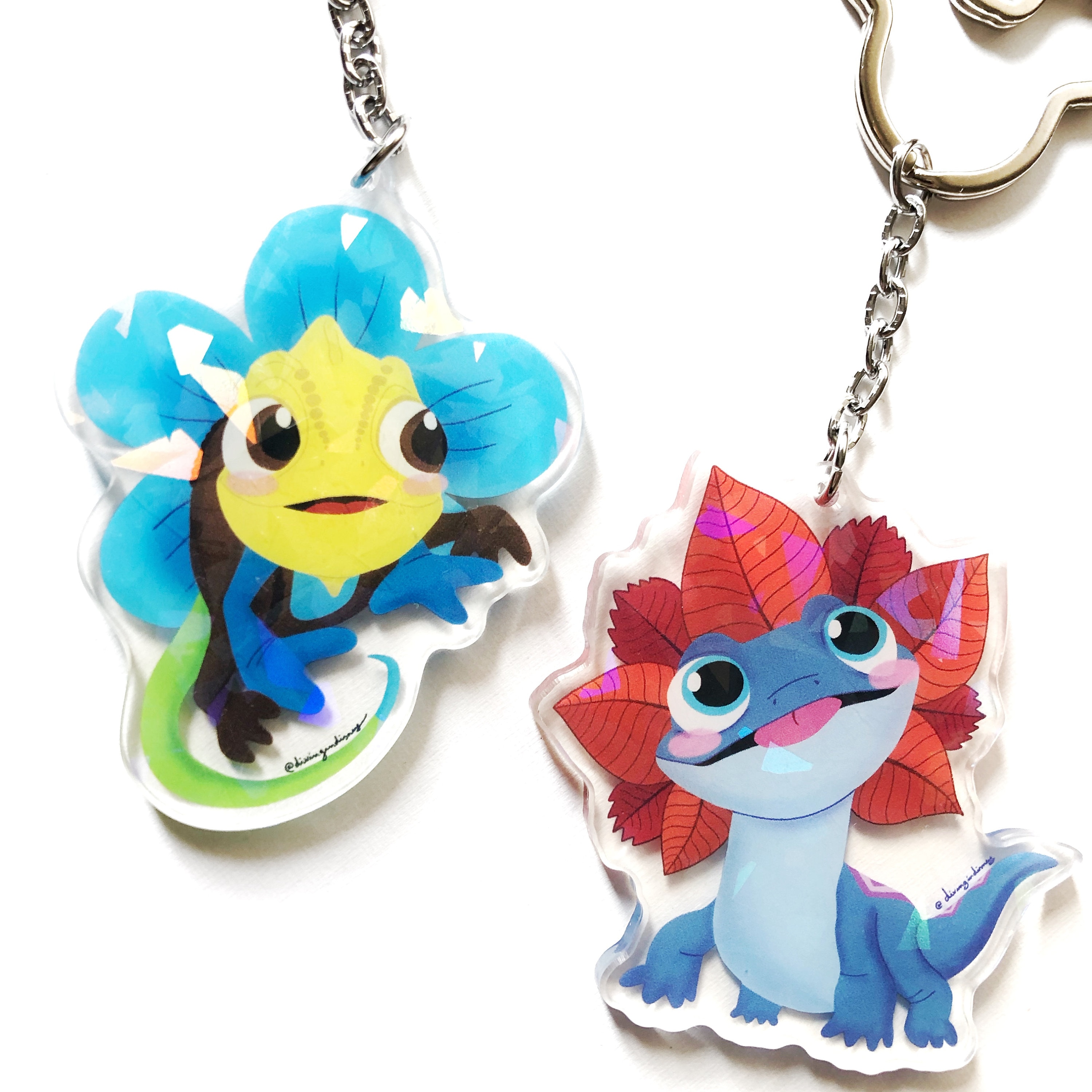 Pascal and Bruni Acrylic Holographic Keychain LIMITED EDITION | Etsy