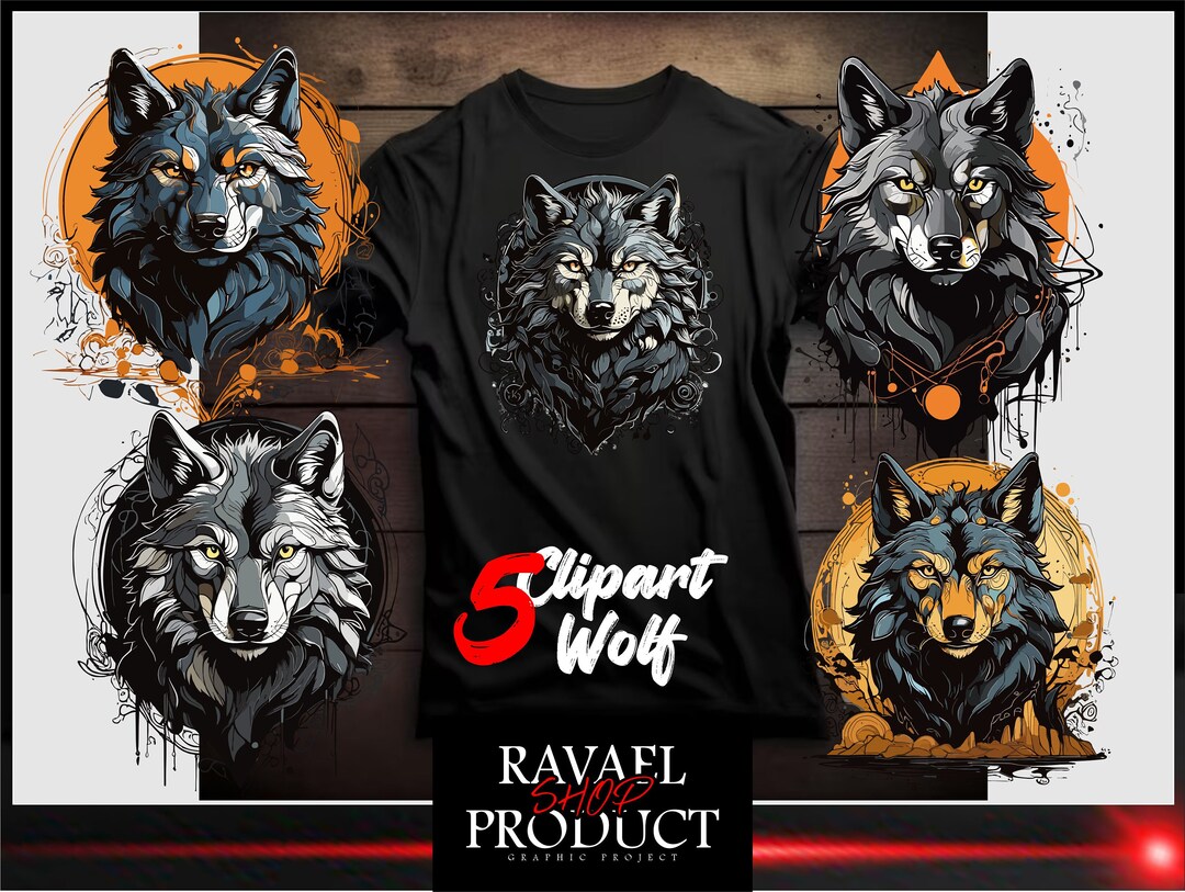 Wolf Clipart Graphics Pack, Wolf Pack With Transparent Background, Wolf ...