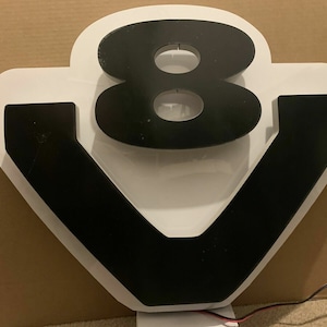 Truck Interior Black Plexiglass Led, Scania V8 3D ACRYLIC Black Led ...