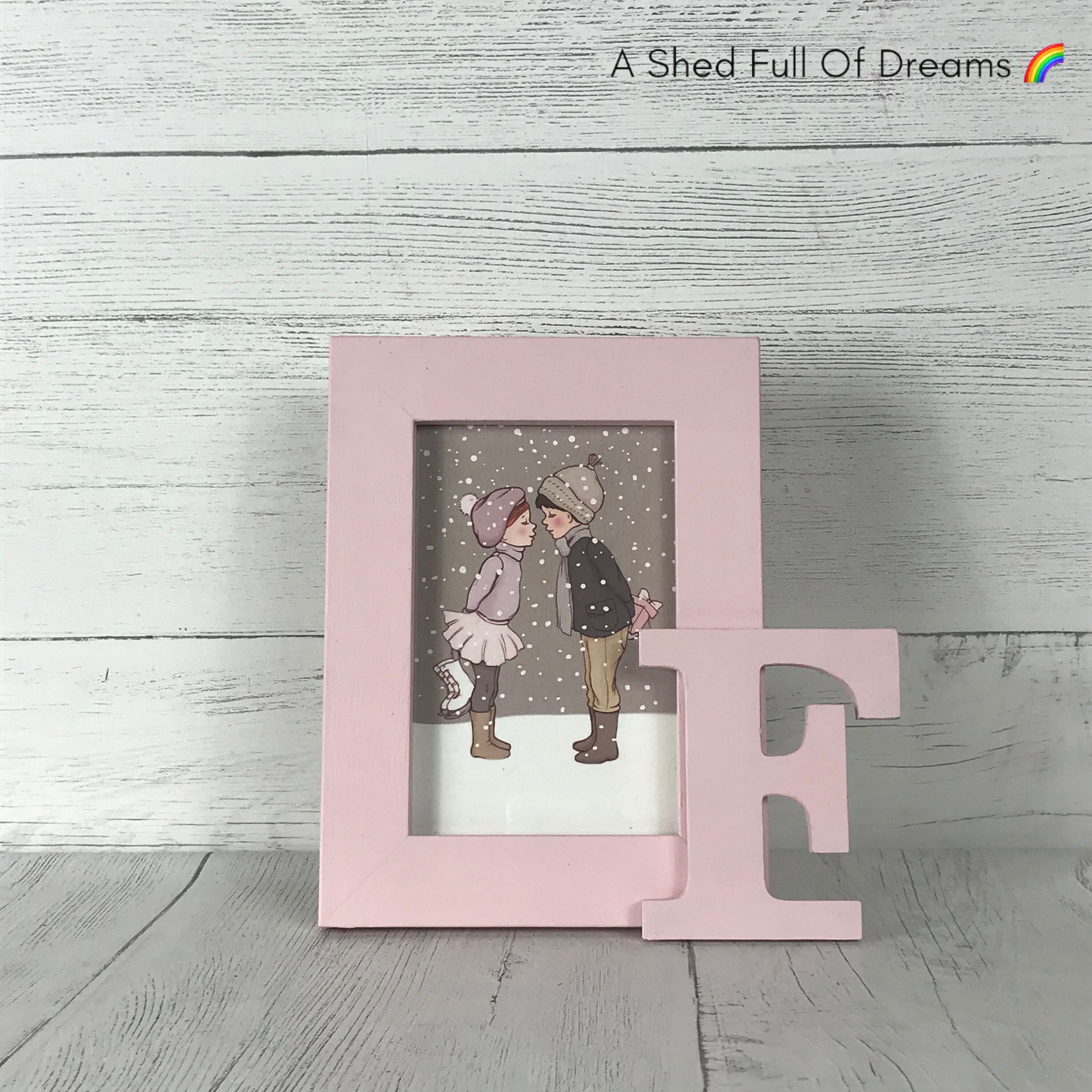 Marco de la foto con letra del alfabeto - Etsy España