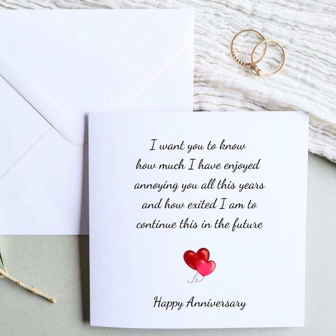 Happy Birthday Annoying Person, Birthday Card for Girlfriend, Wife ...
