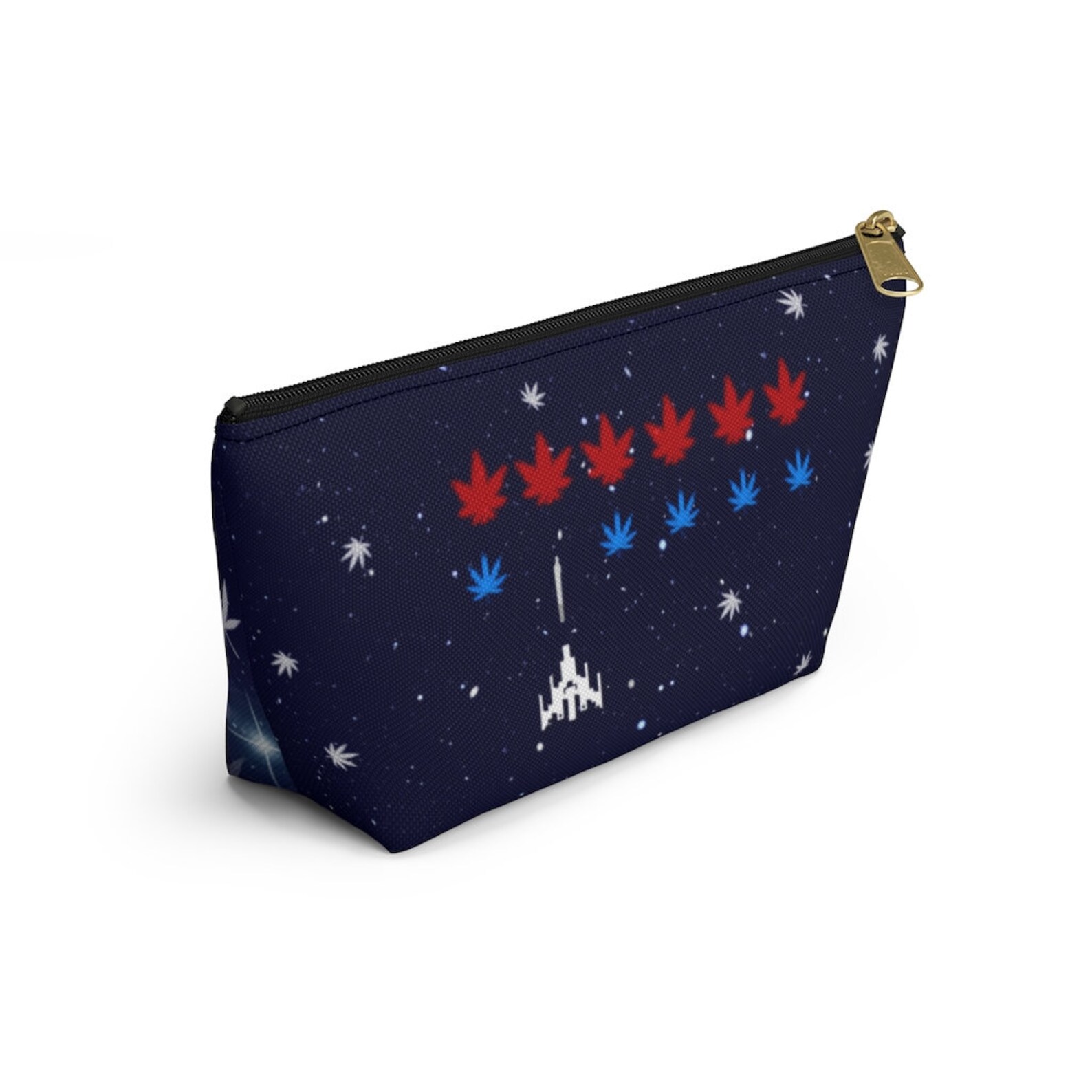 Galaga Inspired Cannabis Themed Stash Bag Makeup Bag Accessory | Etsy
