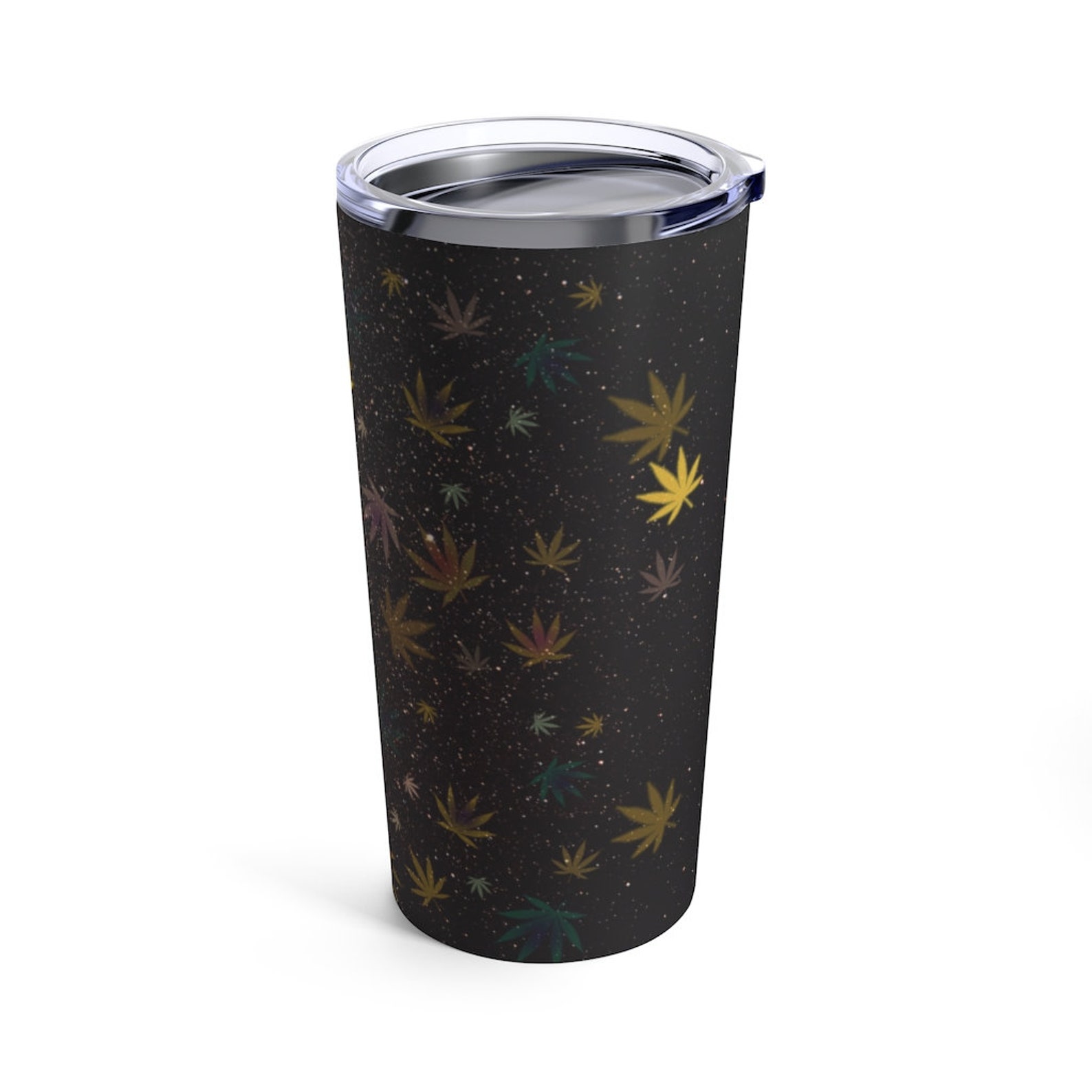 Fall Galaxy Cannabis Leaf Tumbler 20oz Stoner Gift - Etsy