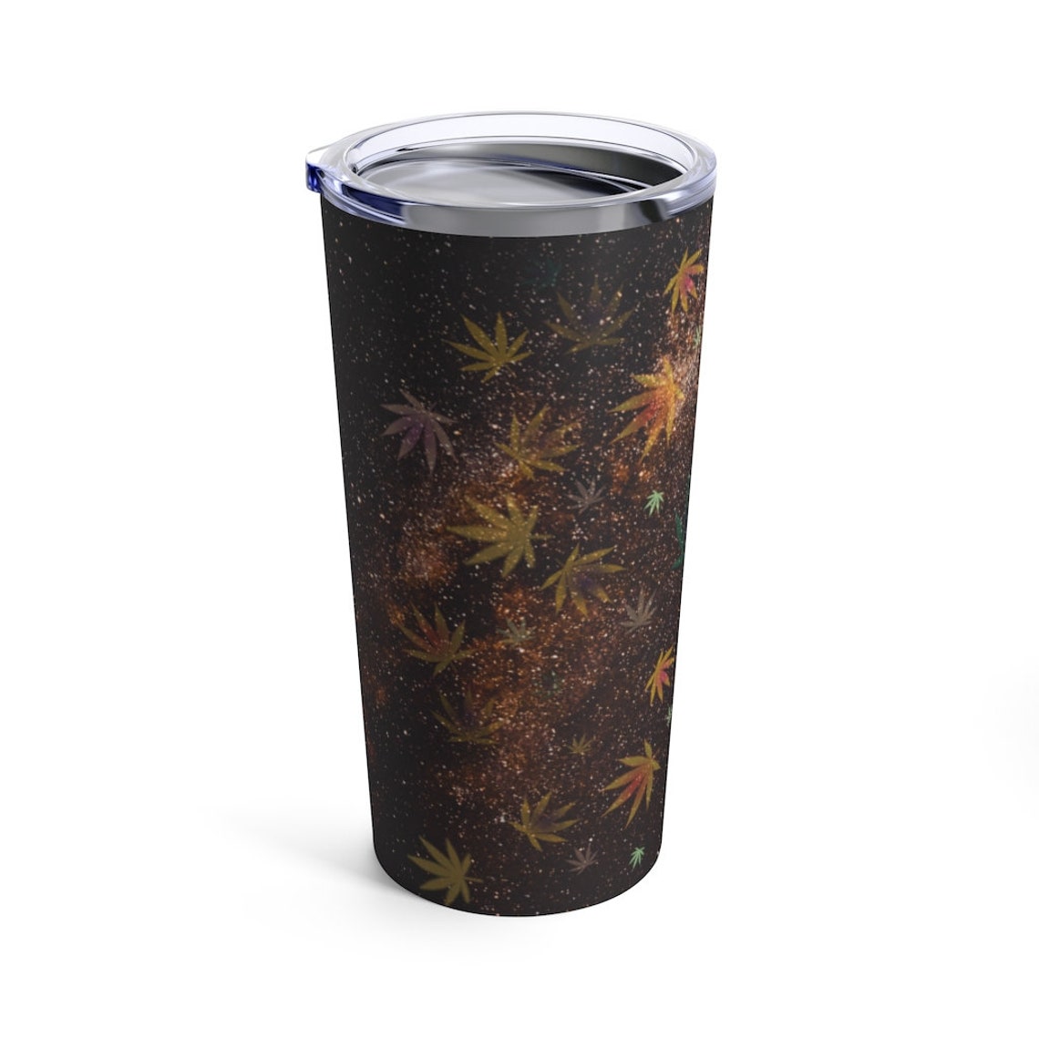 Fall Galaxy Cannabis Leaf Tumbler 20oz Stoner Gift - Etsy