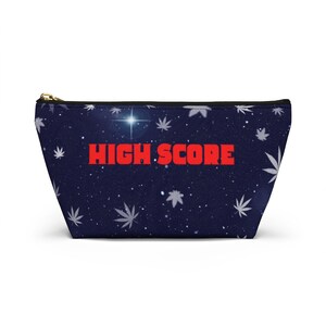 Galaga Inspired Cannabis Themed Stash Bag Makeup Bag Accessory | Etsy