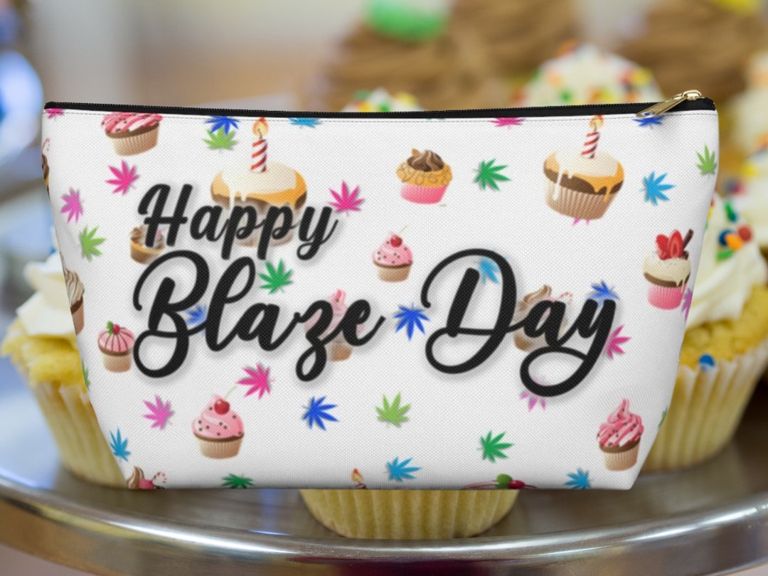 Happy Blaze Day Stash Bag Accessory Pouch Makeup Bag - Etsy