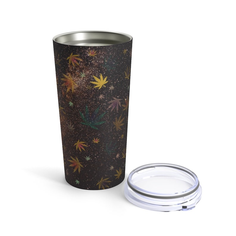 Fall Galaxy Cannabis Leaf Tumbler 20oz Stoner Gift - Etsy