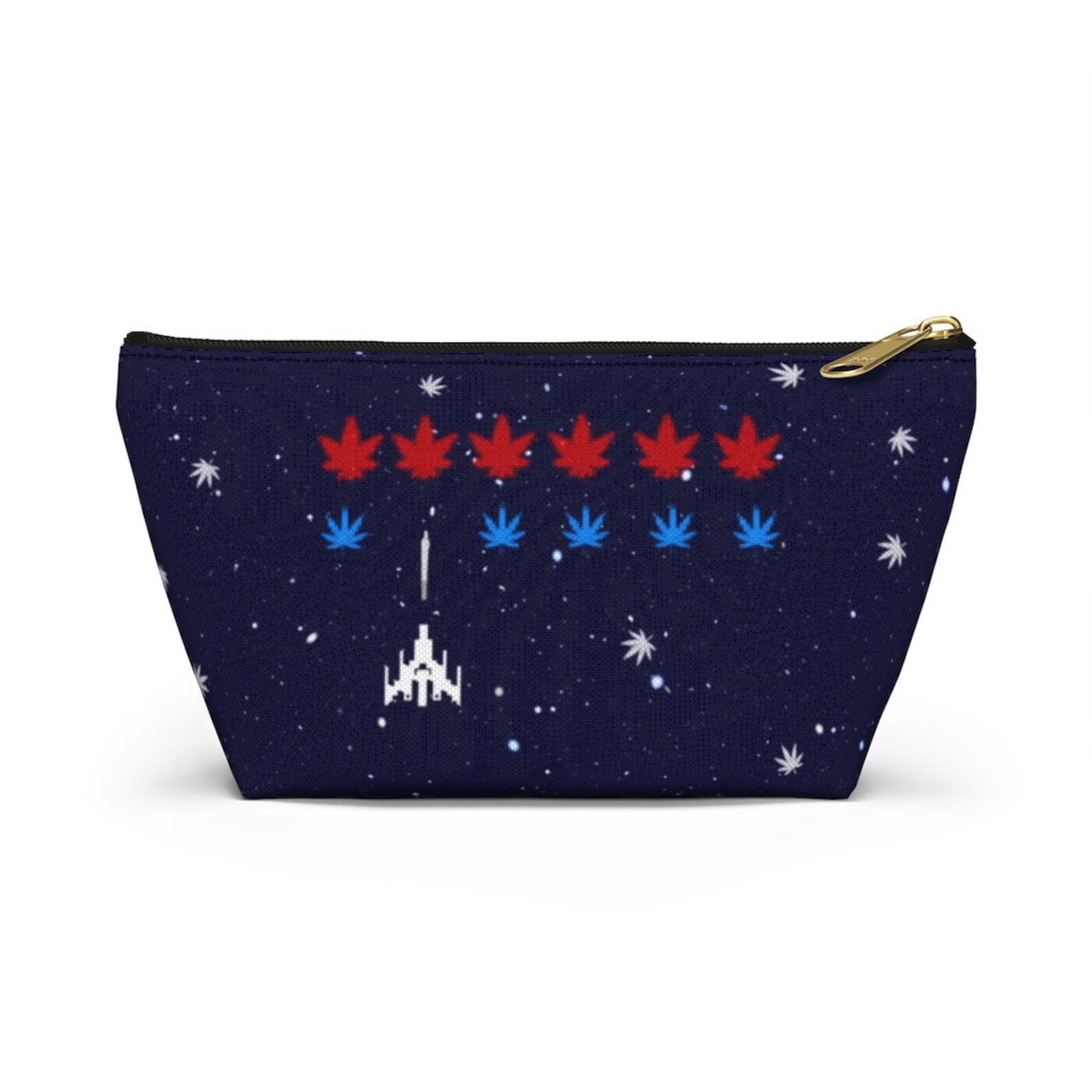 Galaga Inspired Cannabis Themed Stash Bag Makeup Bag Accessory | Etsy