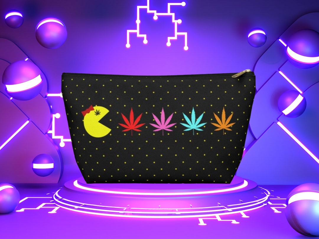 Ms. Pacman - Accessory Pouch - Travel Bag - Makeup Bag - Stoner Gift - Etsy