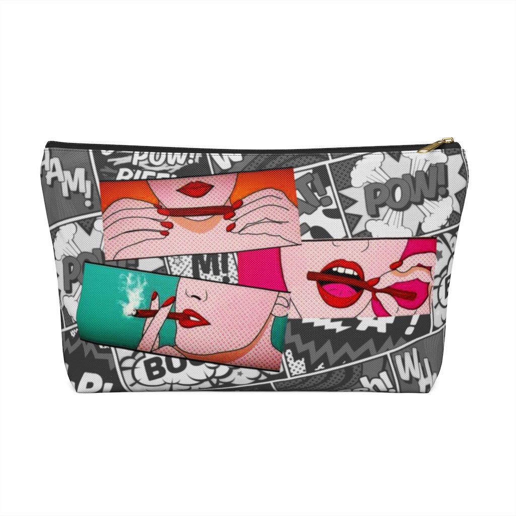 Stoner Chic Comic Strip Bag Accessory Pouch Travel Bag | Etsy