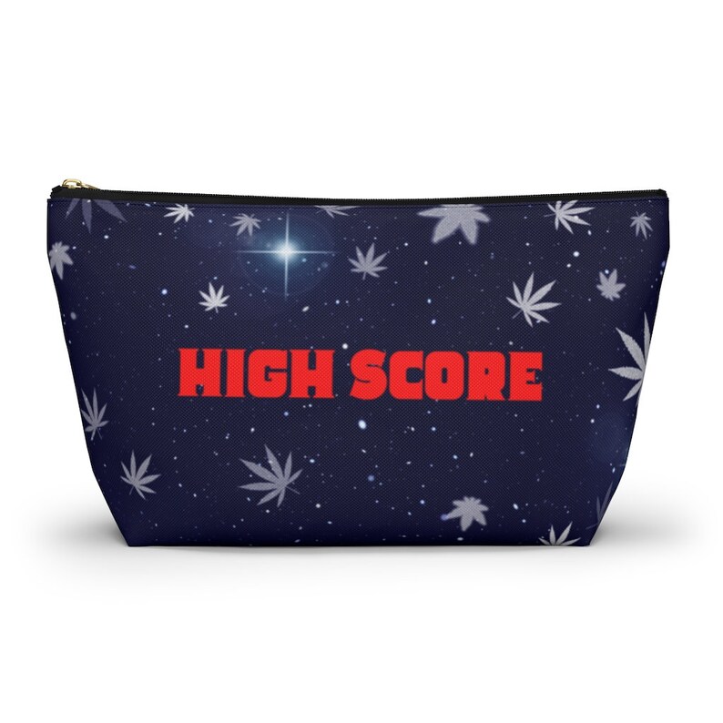 Galaga Inspired Cannabis Themed Stash Bag Makeup Bag Accessory - Etsy