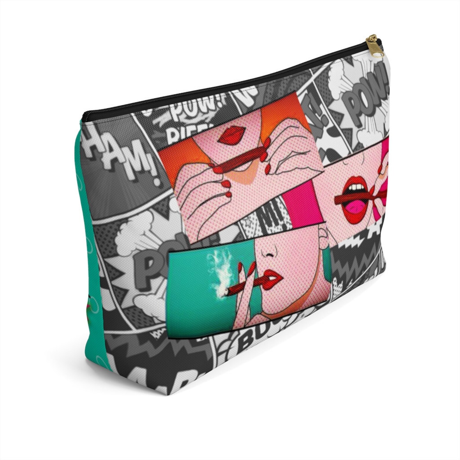 Stoner Chic Comic Strip Bag Accessory Pouch Travel Bag | Etsy