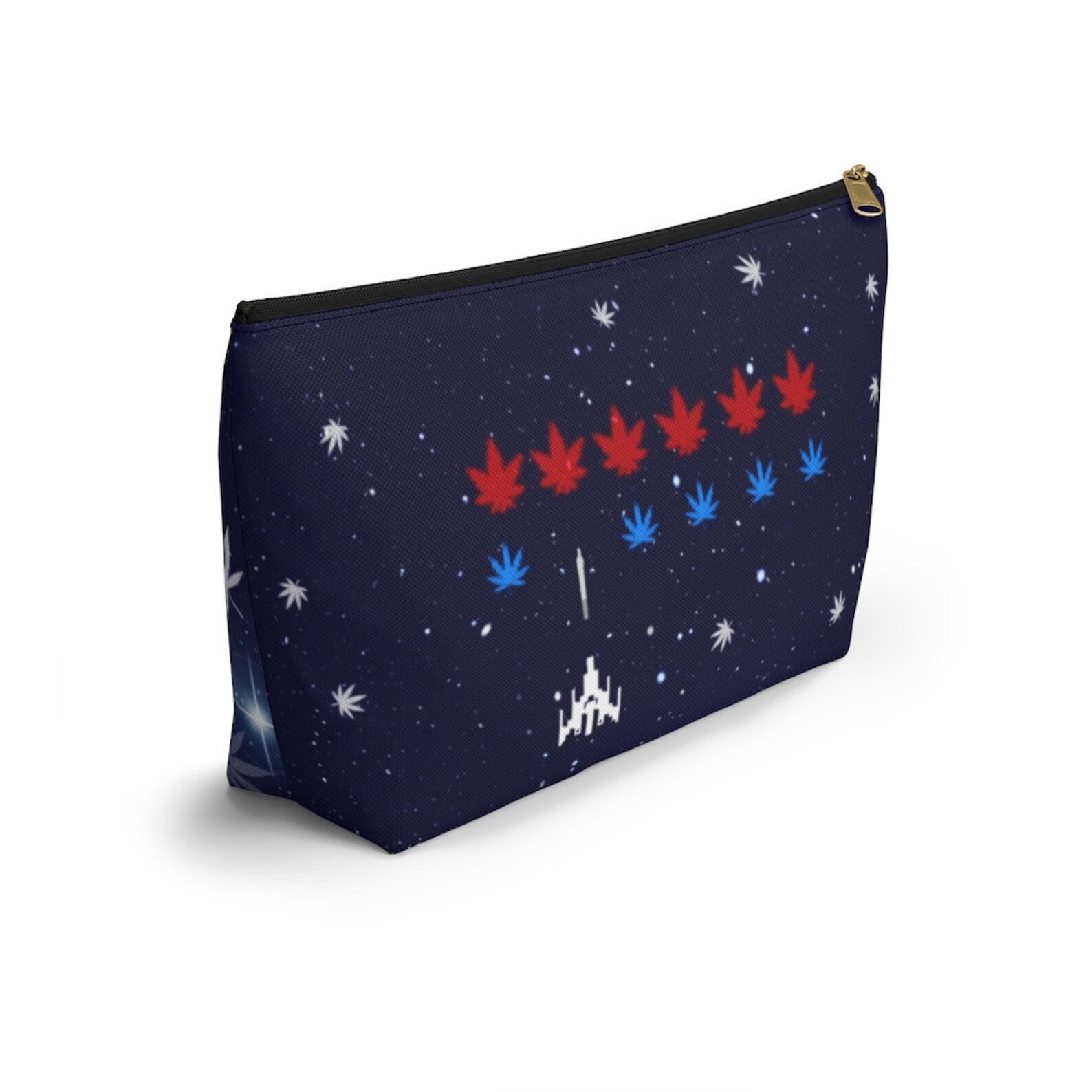 Galaga Inspired Cannabis Themed Stash Bag Makeup Bag Accessory - Etsy