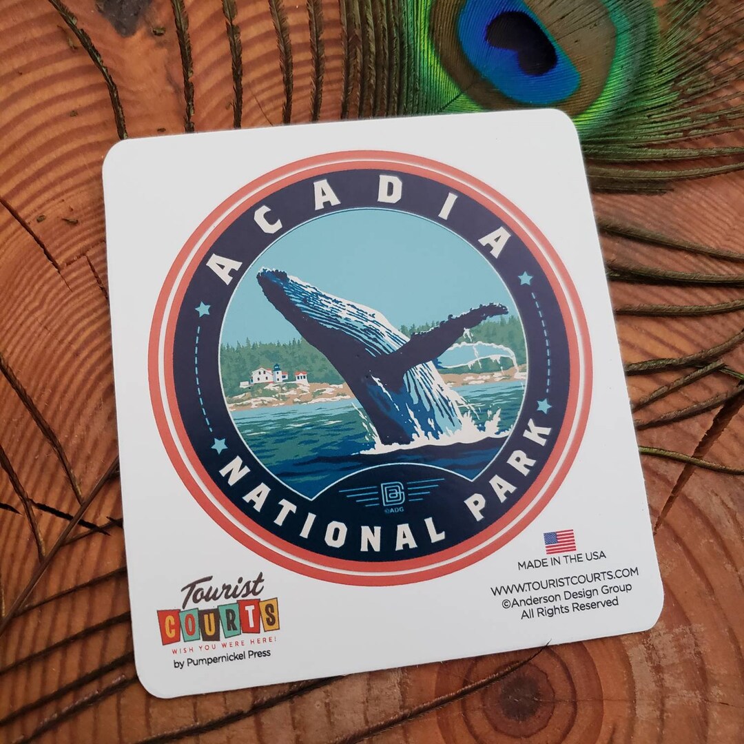Acadia National Park 2.5 Vinyl Circle Sticker for Car Window Bumper ...