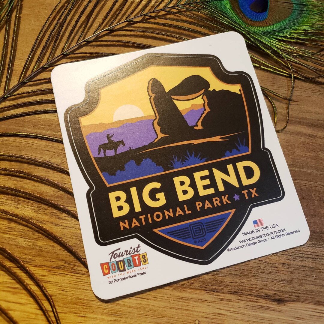 Big Bend National Park Vinyl Emblem Sticker for Car Bumper Laptop ...