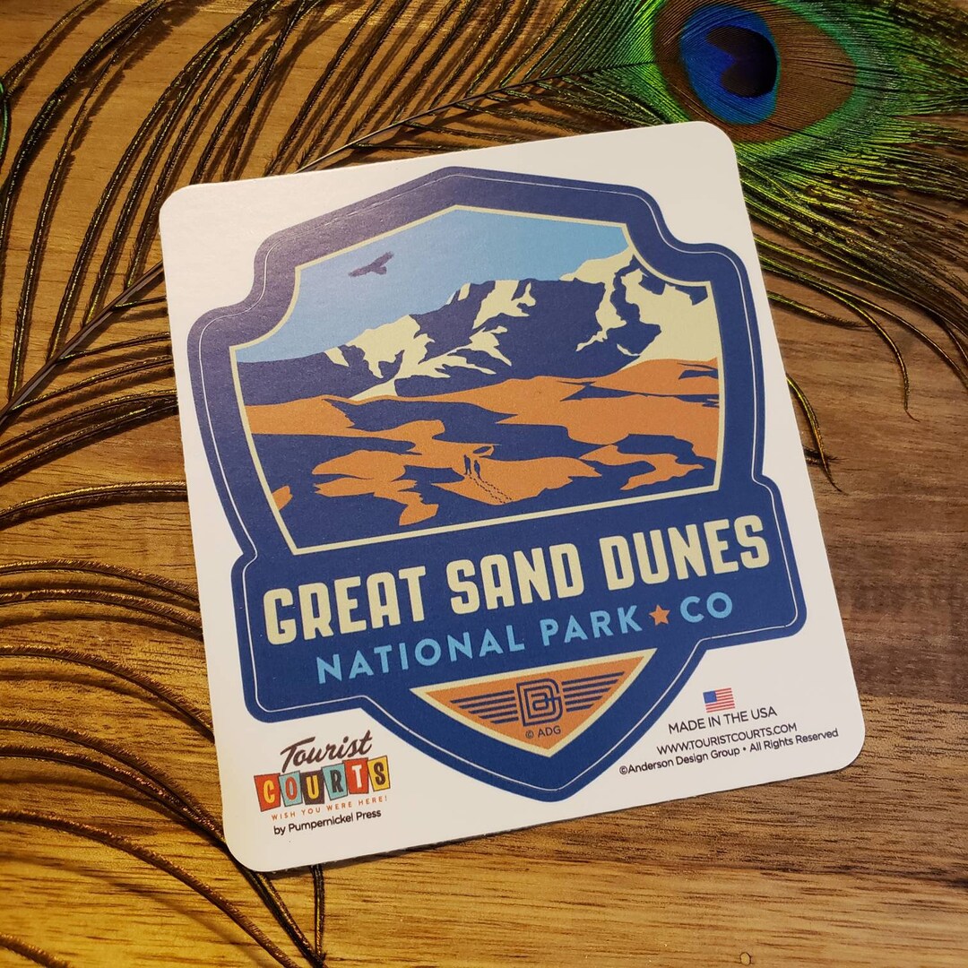 Great Sand Dunes National Park Vinyl Emblem Sticker for Car - Etsy