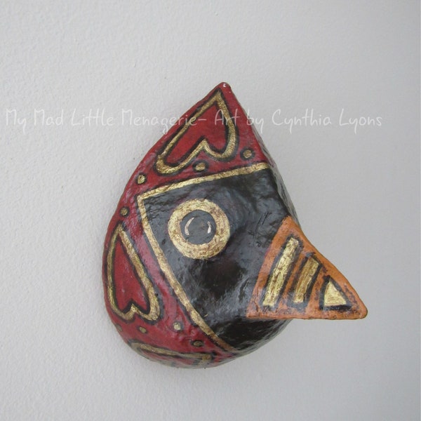Paper Mache Bird - Etsy